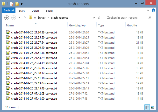 Bug in Spigot, server gecrasht – Wereldbouw